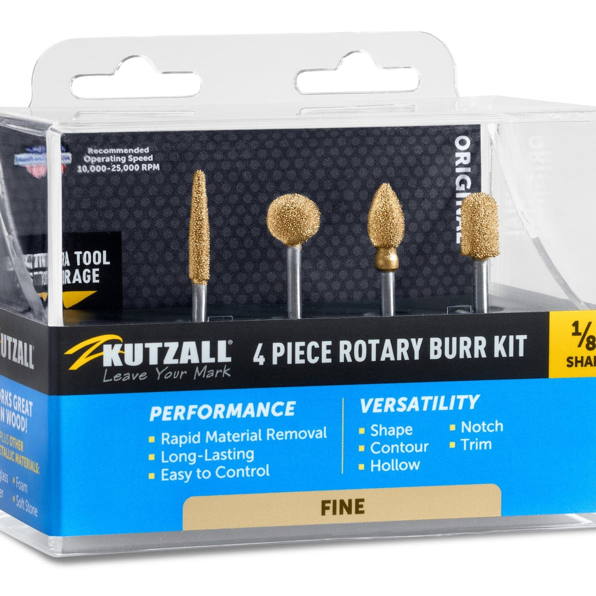 1/8" Shaft – 4-Piece Kit, Fine
